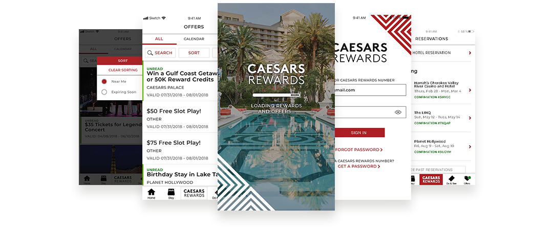 Caesars Entertainment Mobile Loyalty | Bottle Rocket